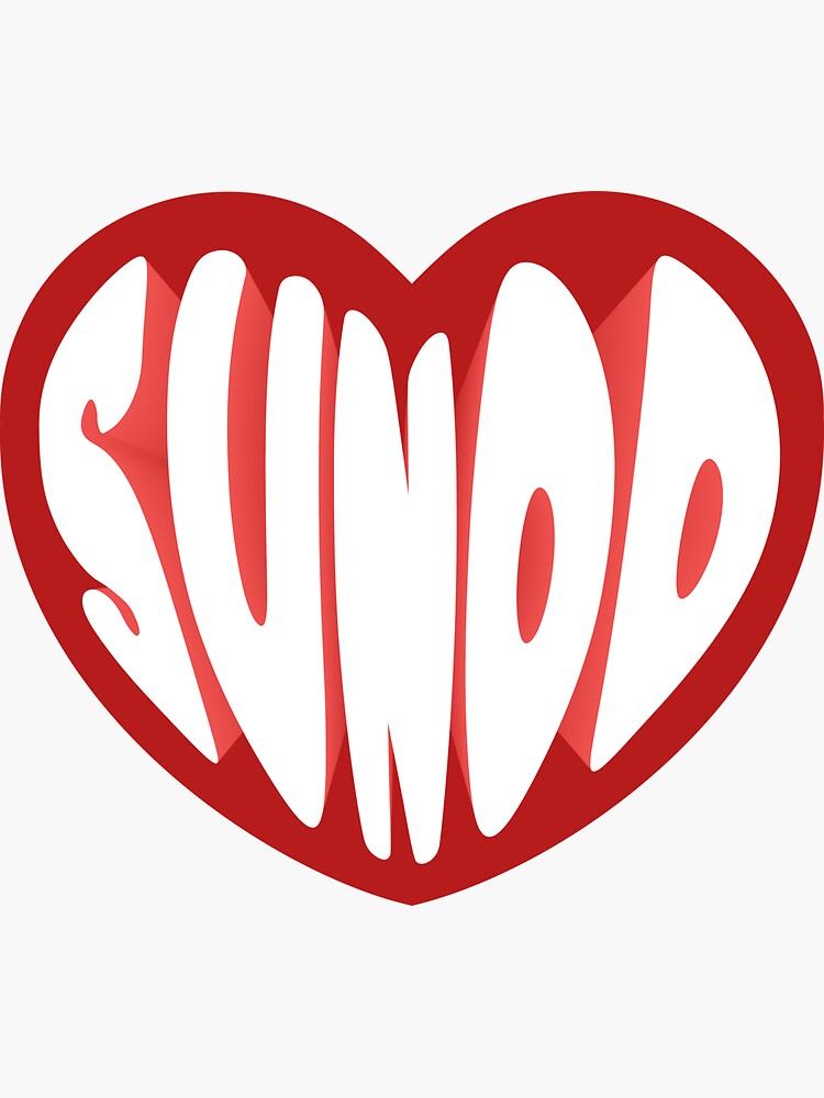 "ENHYPEN Sunoo Red Heart Sticker" Sticker for Sale by moonphile | Redbubble