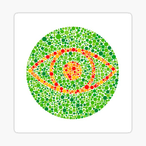 "Colour blindness test (M450/0288)" Sticker for Sale by SciencePhoto ...