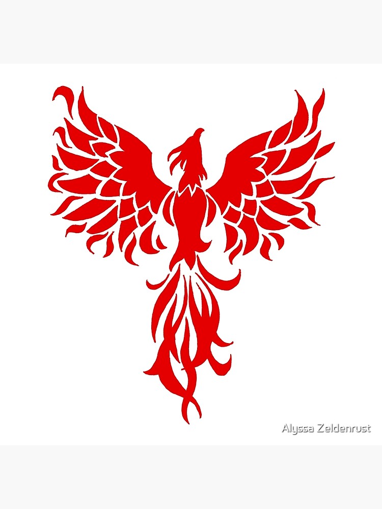 "Red Phoenix" Art Print for Sale by Alyssa Zeldenrust | Redbubble