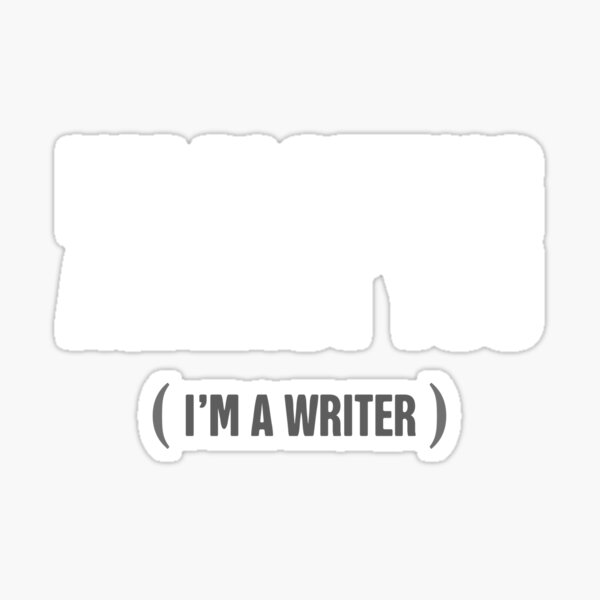 "Plotting | Funny Novelist Writer Gift" Sticker for Sale by ethandirks ...
