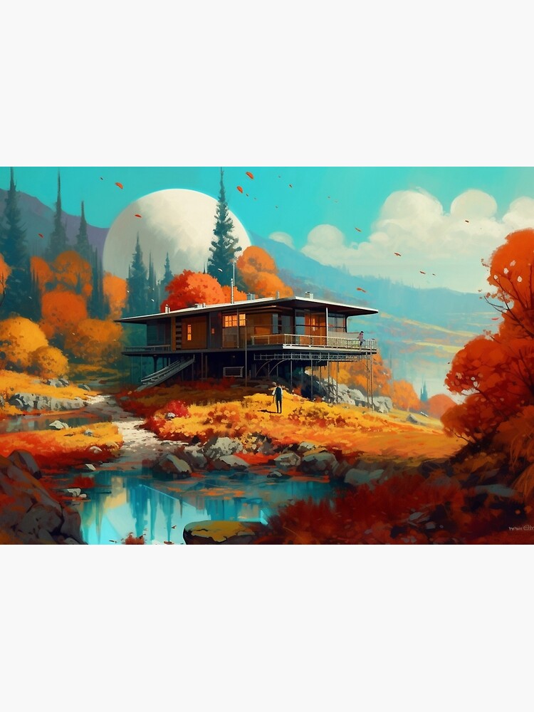 "Hypercolour Retrofuturist Dreamhouse IX" Art Print for Sale by Bondi ...