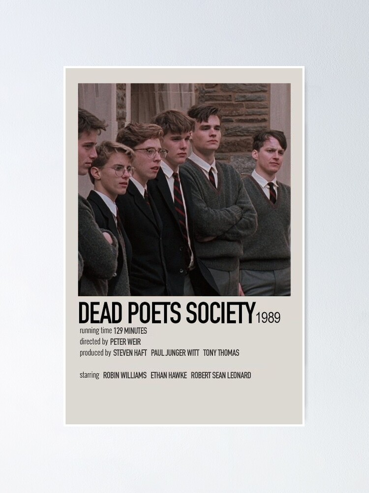 "Dead Poets Society Movie Poster" Poster for Sale by Iant0J0nes | Redbubble