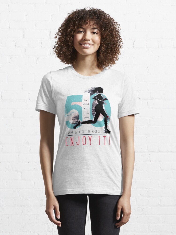 "Runner - 50th Birthday" T-shirt for Sale by JIGGO | Redbubble | runner ...
