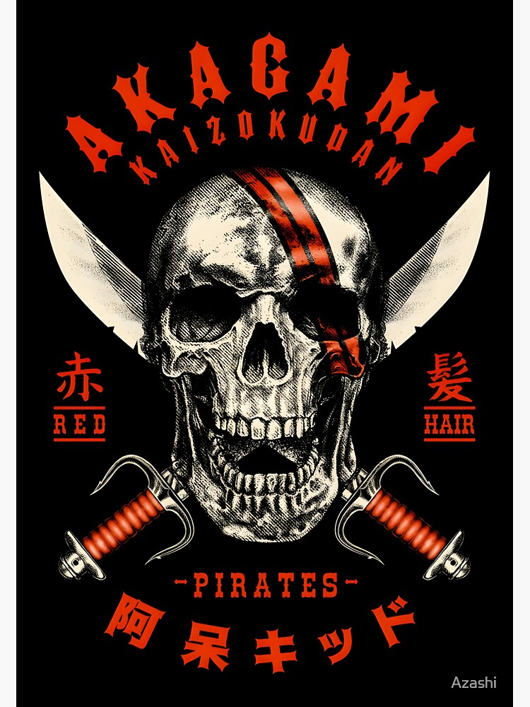 Akagami Pirate Gang Stickerundefined By Azashi Redbubble