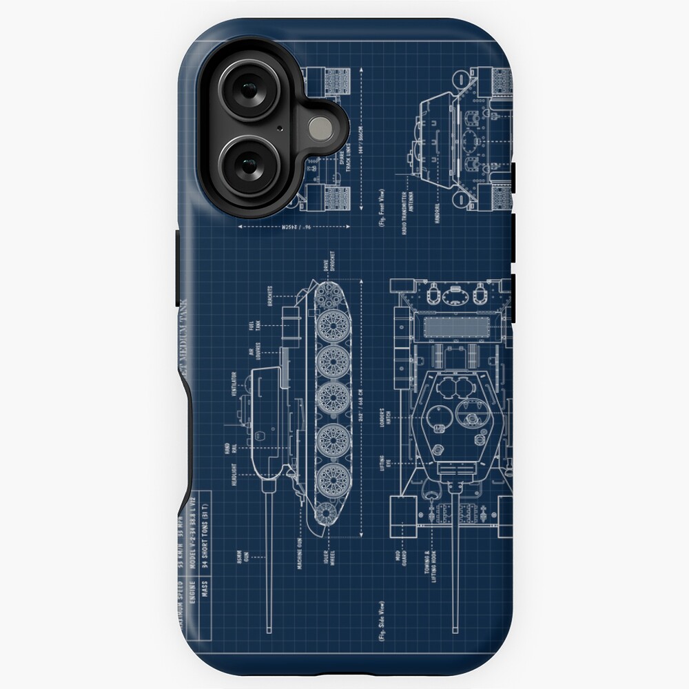 "T34 Soviet Medium Tank (Navy Blueprint)" Poster for Sale by BGALAXY ...
