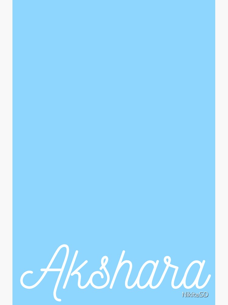 "Akshara name " Sticker for Sale by NikitaSD | Redbubble