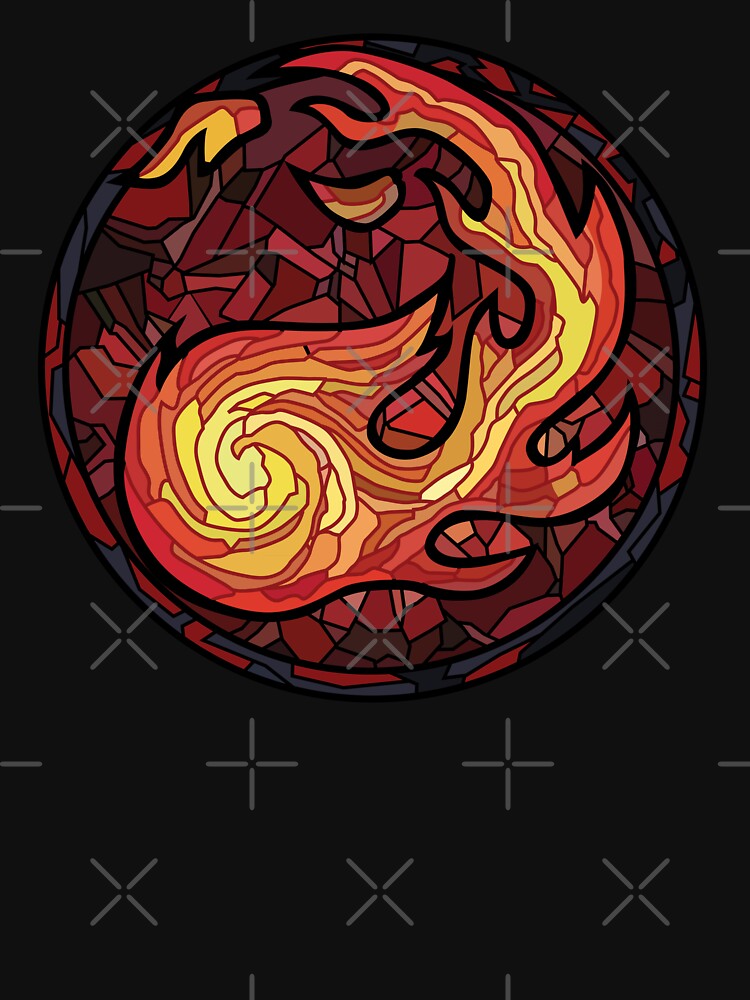 "MTG Red Mana Stained Glass Vector Art" Essential T-Shirt for Sale by ...