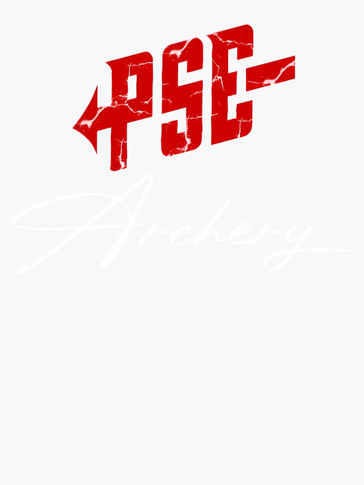 "PSE Archery Red White " Sticker for Sale by xnxngirw47 | Redbubble