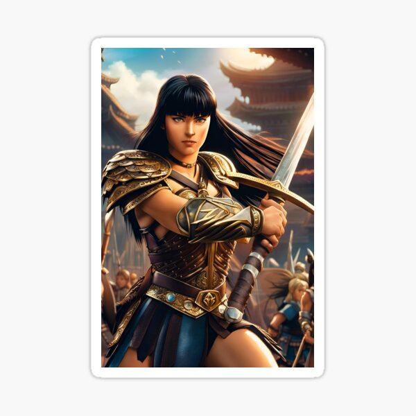 "Xena warrior princess fan art" Sticker for Sale by 69trends | Redbubble