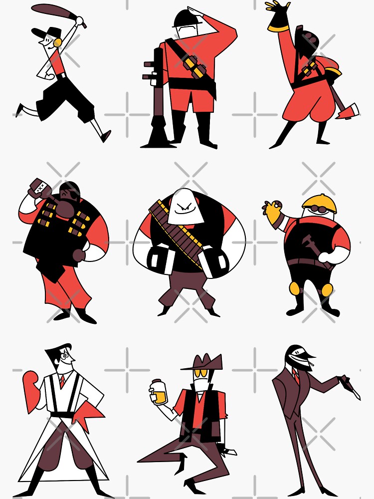 "Team Fortress 2" Sticker for Sale by Wi-Fu | Redbubble