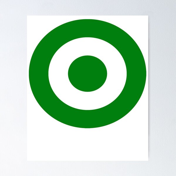 "Green Target Bullseye " Poster for Sale by WilliamHowarddd | Redbubble