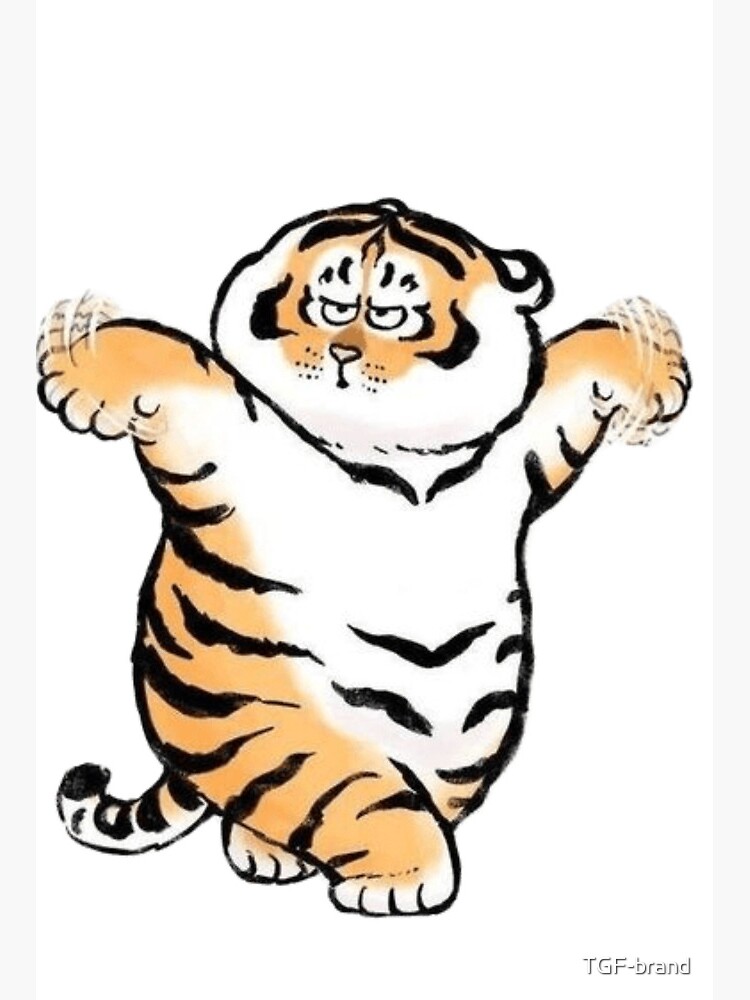 "fat tiger" Art Board Print for Sale by TGF-brand | Redbubble