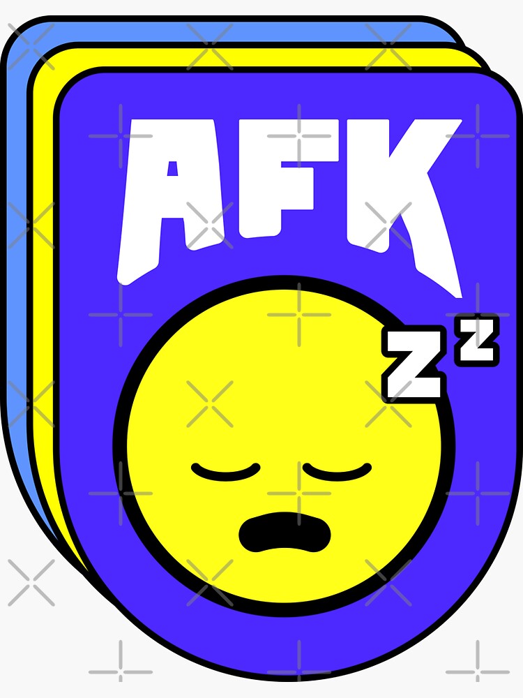"AFK Zzz Video games Retro gaming" Stickerundefined by Burning Dog ...