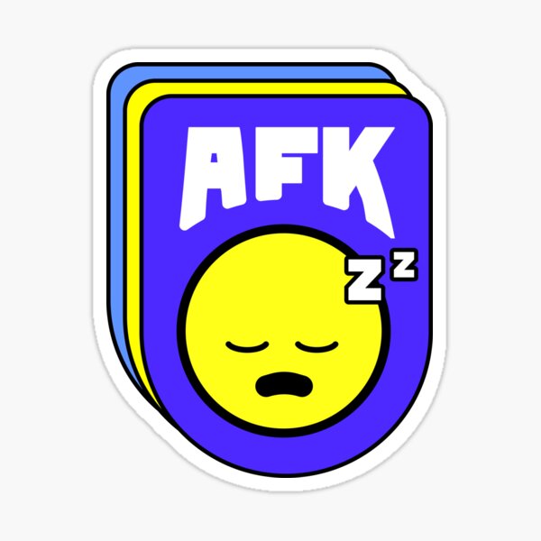 "AFK Zzz Video games Retro gaming" Stickerundefined by Burning Dog ...