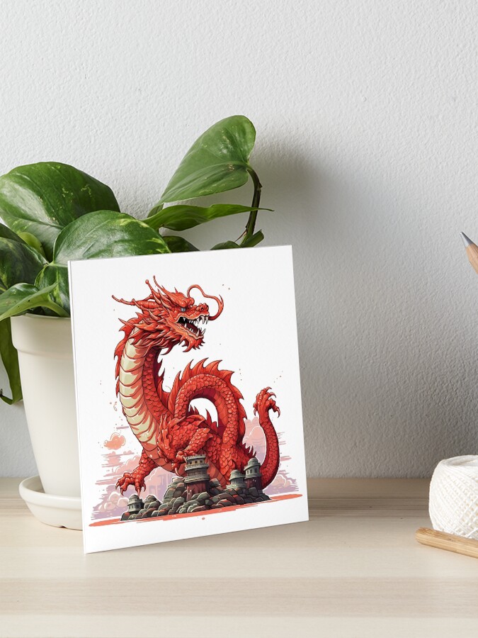 "Pixel Art Japanese Dragon" Art Board Print for Sale by Le-Graoully ...