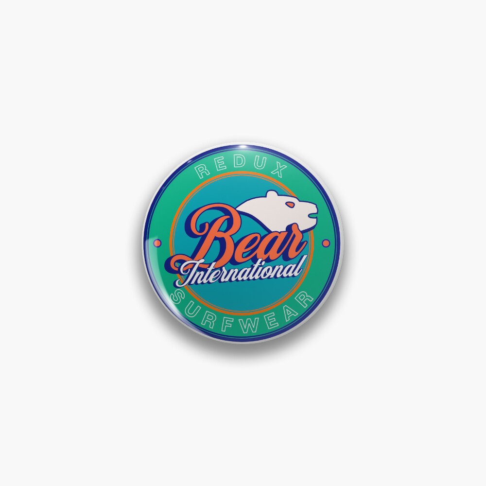 "Bear International Surfwear" Sticker for Sale by Kult9 | Redbubble