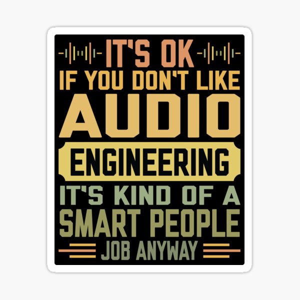 "Audio engineering" Sticker for Sale by PatternDesignBD | Redbubble