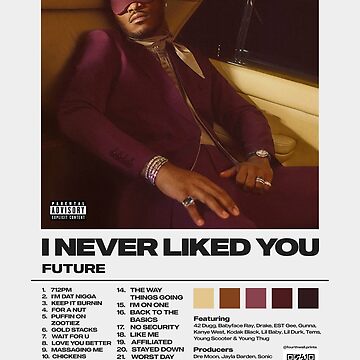 "I Never Liked You by Future Album Poster" Poster for Sale by ...