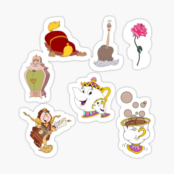 "Beauty and the beast multipack" Sticker for Sale by Megan Olivia ...