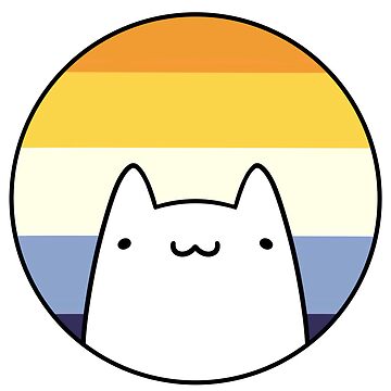"Aroace cat" Sticker for Sale by angry4pizza | Redbubble