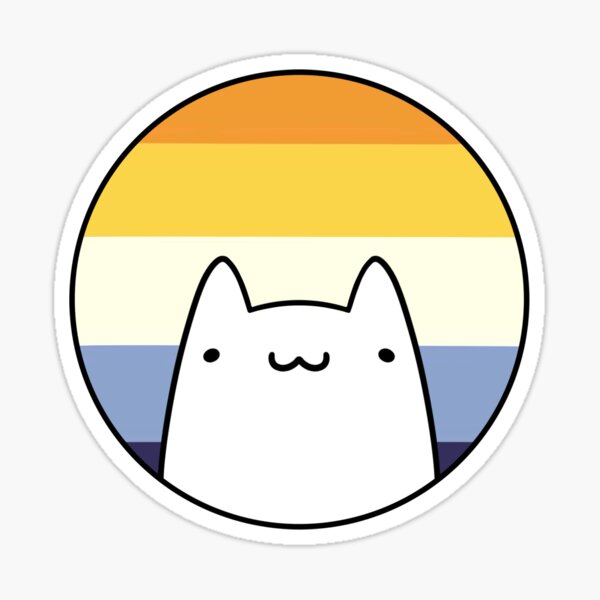"Aroace cat" Sticker for Sale by angry4pizza | Redbubble