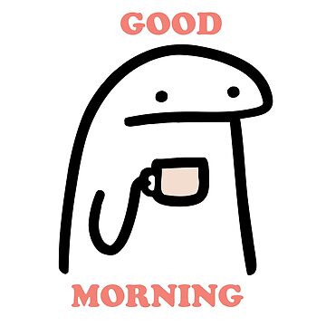 "Flork good morning meme" Sticker for Sale by Innovativa | Redbubble