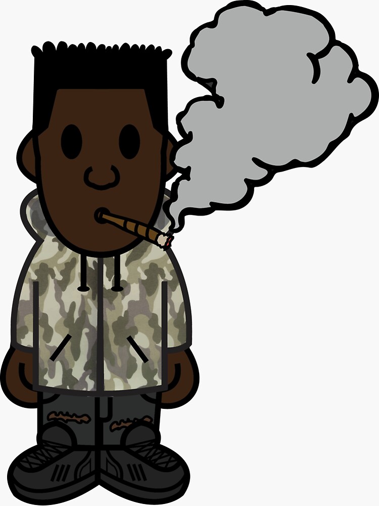 "BLUNT BLUNT" Sticker by halfcasthxyden | Redbubble