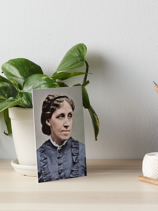 "Louisa May Alcott in color" Art Board Print for Sale by PatSeg | Redbubble