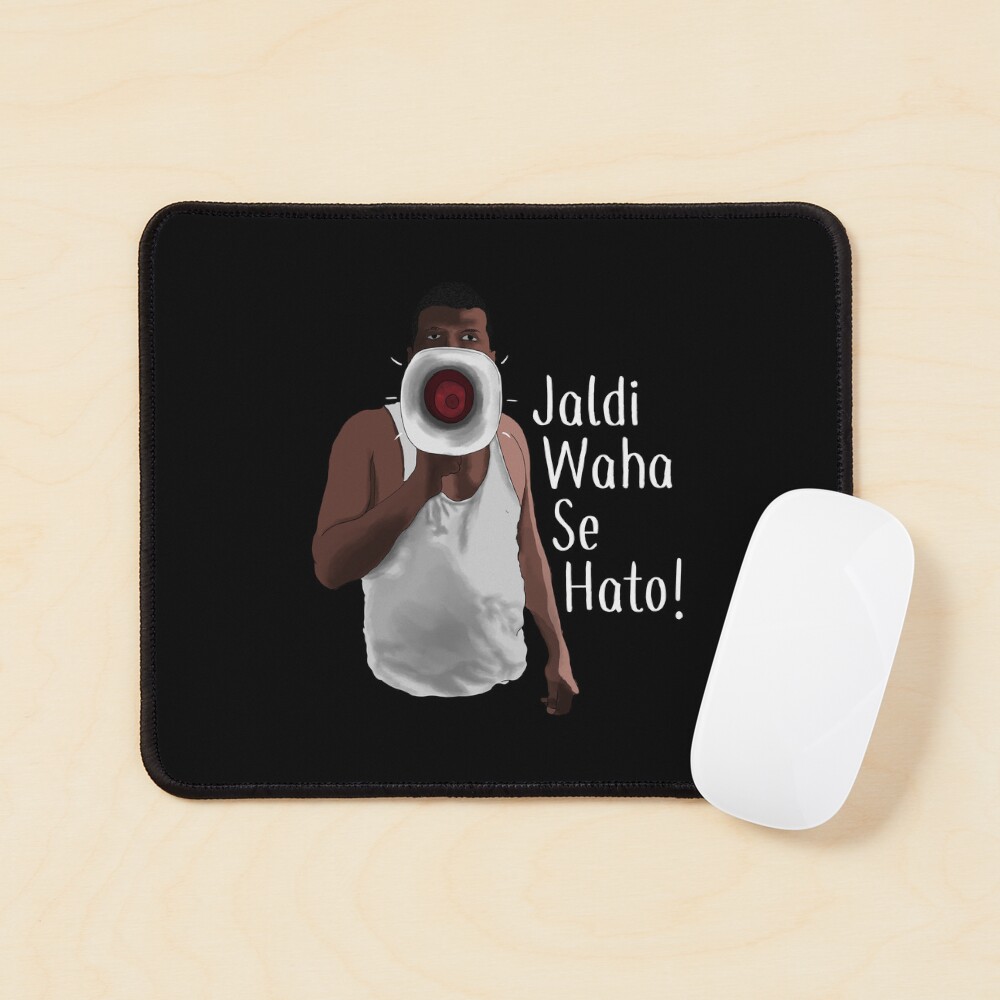 "JALDI WAHA SE HATO MEME" Sticker for Sale by SatraDesign | Redbubble