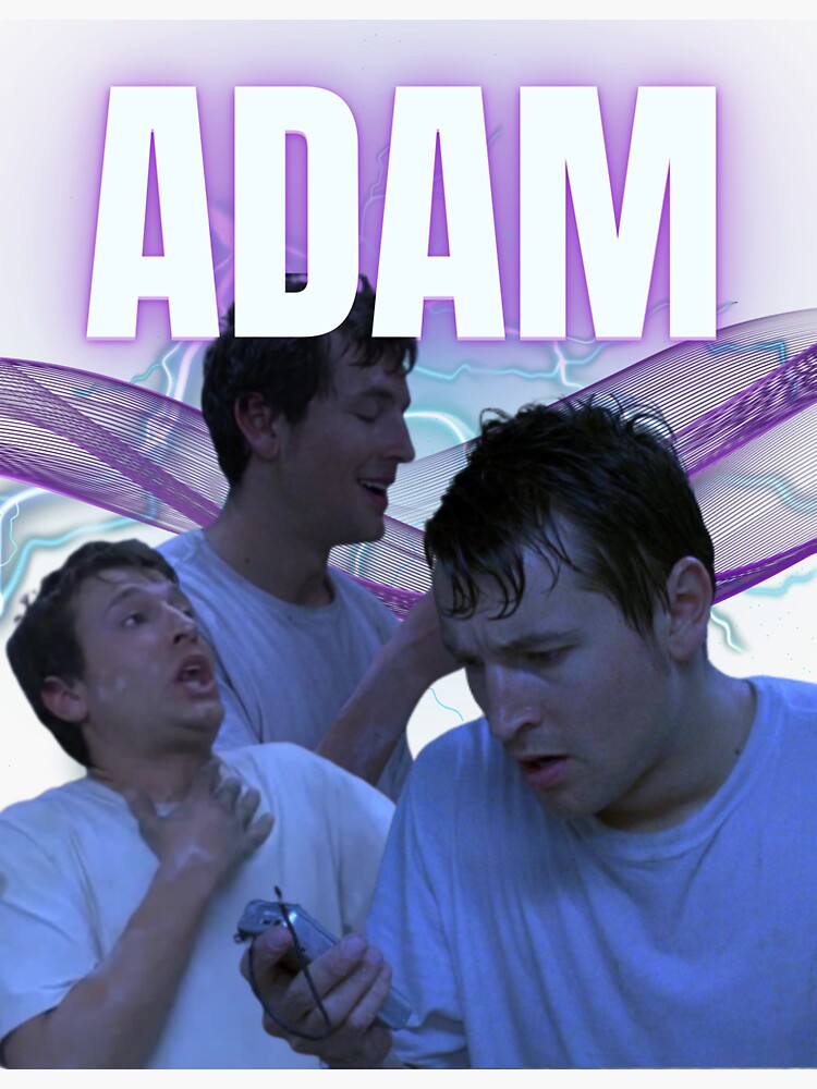 "ADAM SAW X DESIGN" Sticker for Sale by sawluvr2000 | Redbubble