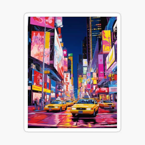 "Urban Pulse: New York Pop Art" Sticker for Sale by paletteparadDsg ...