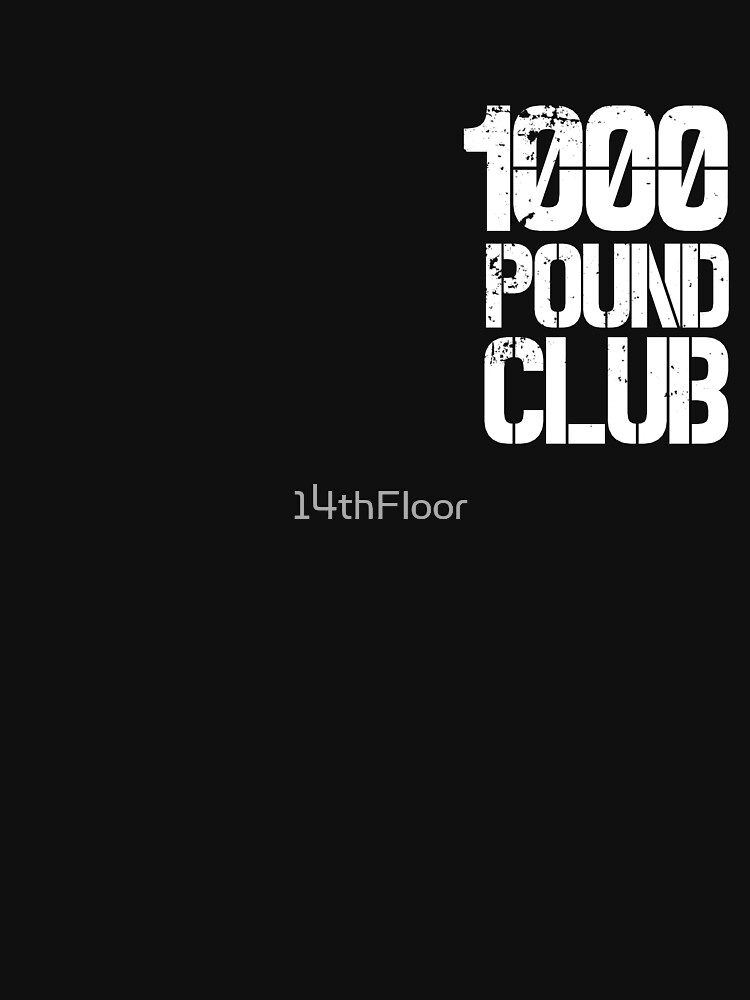 "1000 Pound Club Member Small Logo Powerlifter" T-shirt for Sale by ...