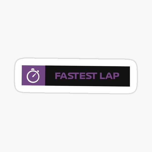 "fastest lap " Sticker for Sale by f1catherine | Redbubble