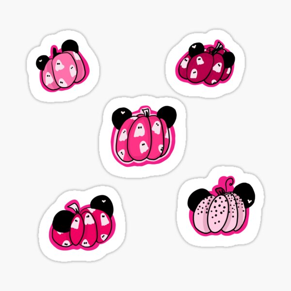 "Magical Spooky Pink Pumpkins " Sticker for Sale by creativAF | Redbubble