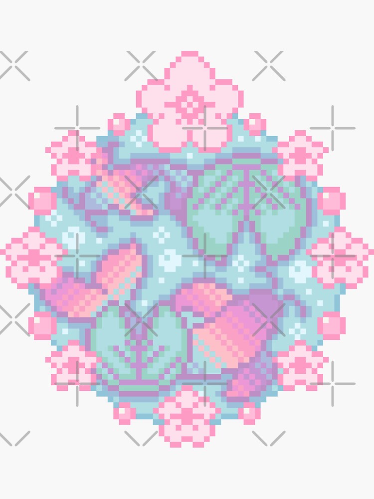 "Koi Pond Pixel Art" Stickerundefined by AlleenasPixels | Redbubble