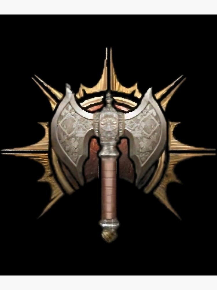 "Baldur's gate barbarian logo" Poster for Sale by TylerWinston | Redbubble