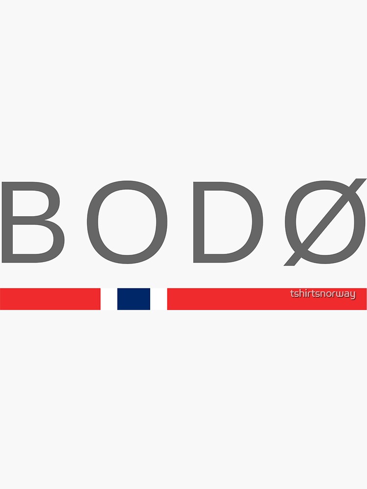 "Bodø Norway" Sticker for Sale by tshirtsnorway | Redbubble