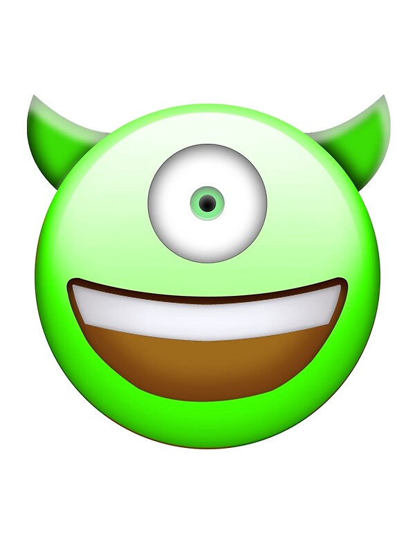 "mike wazowski emoji" by s1mple-arts | Redbubble