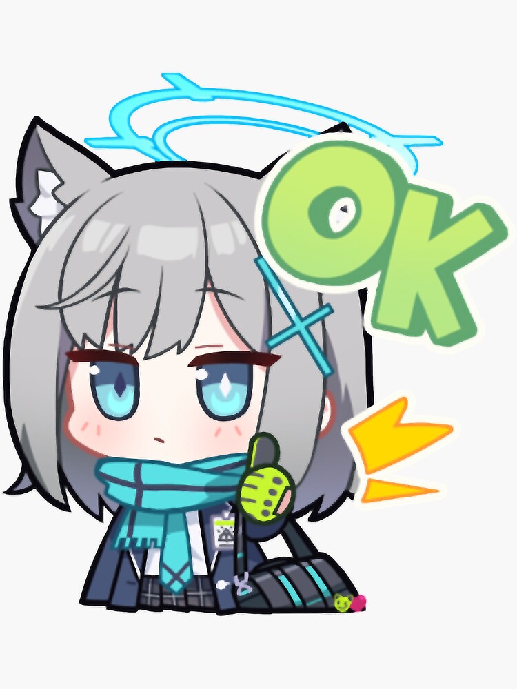 "Shiroko Blue Archive" Sticker for Sale by KennethSprague | Redbubble