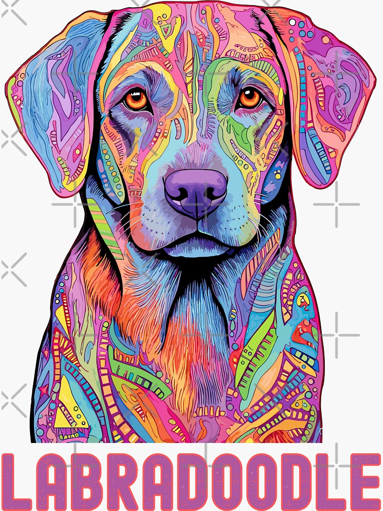 "Labradoodle" Sticker for Sale by TheTrendsDesk | Redbubble