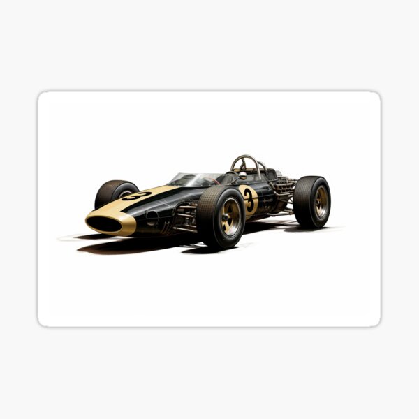 "Black and gold vintage race car " Sticker for Sale by chicolabronse ...