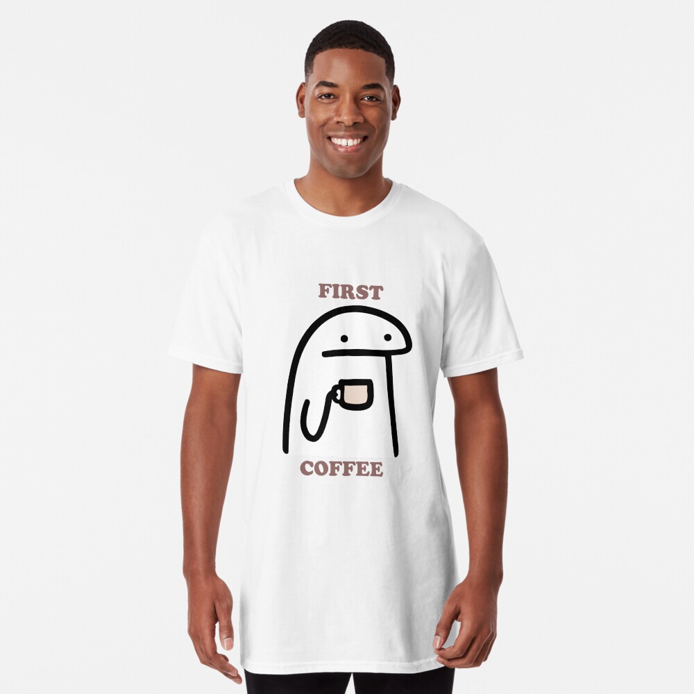 "Flork first coffee meme" Sticker for Sale by Innovativa | Redbubble