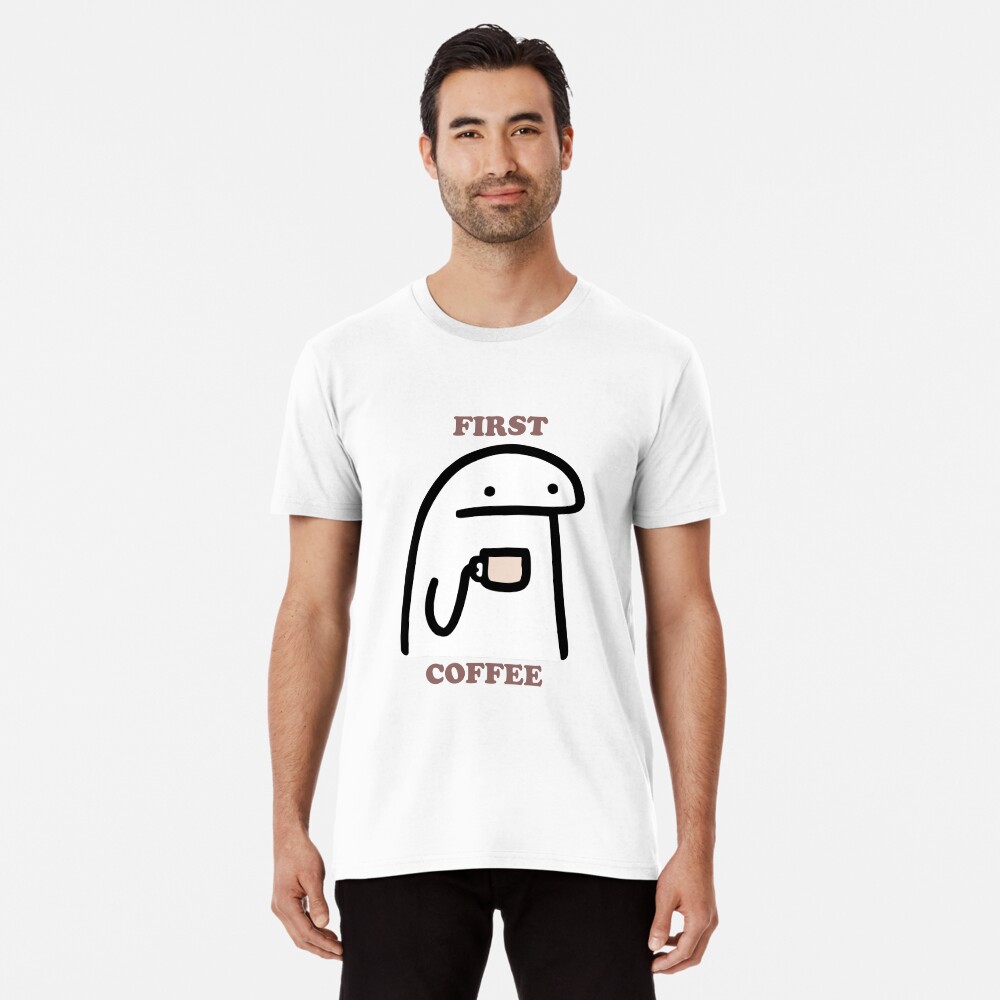 "Flork first coffee meme" Sticker for Sale by Innovativa | Redbubble