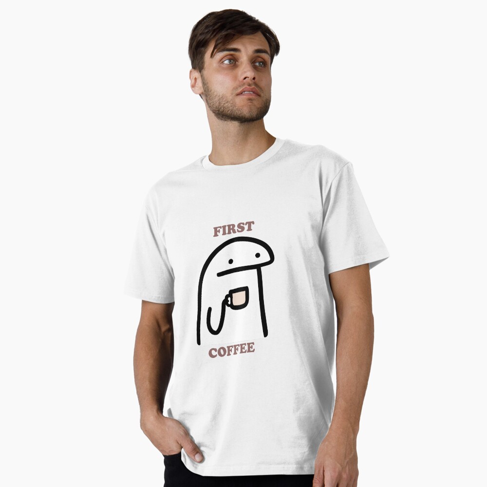"Flork first coffee meme" Sticker for Sale by Innovativa | Redbubble