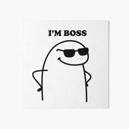 "Flork boss meme" Art Board Print for Sale by Innovativa | Redbubble