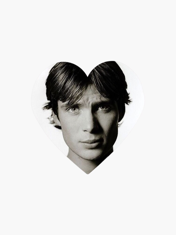 "cillian murphy heart" Sticker for Sale by winterfawns | Redbubble