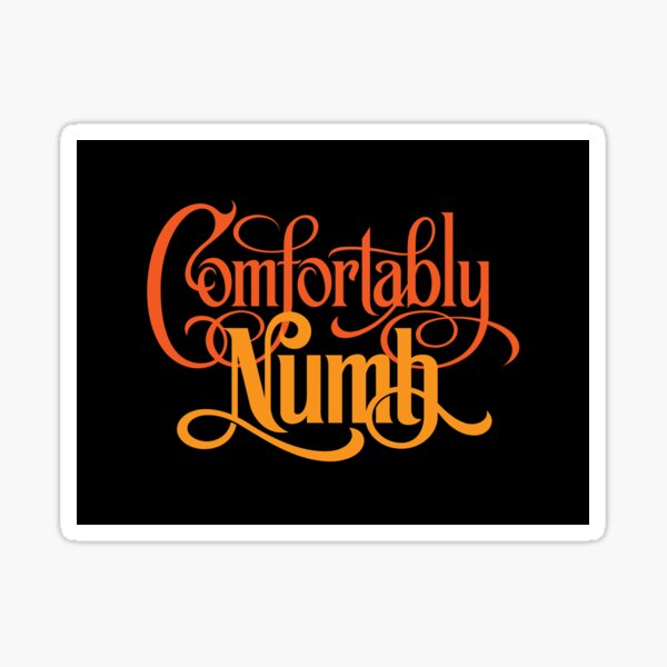 Comfortably Numb Pink Floyd Stickers | Redbubble