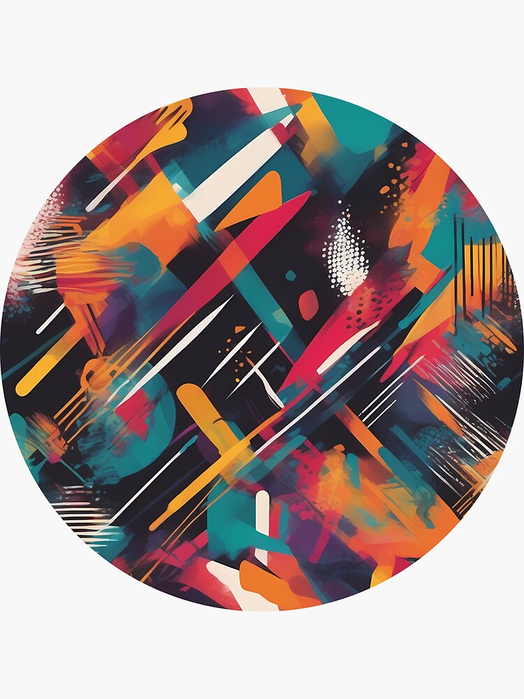 "Abstract Rhythms" Sticker for Sale by AbsoluteA | Redbubble