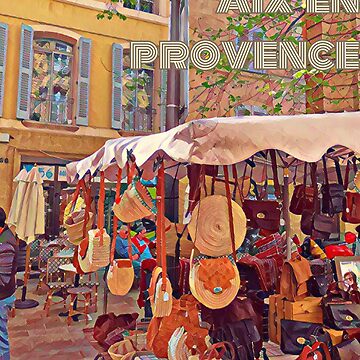 "Aix en Provence Print" Sticker for Sale by Eileen Keller | Redbubble