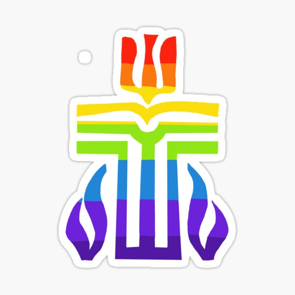 "Rainbow Presbyterian Cross" Sticker for Sale by courtneyahenry | Redbubble